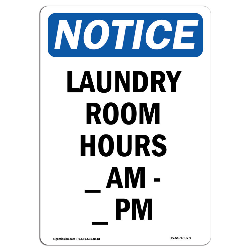 SignMission Laundry Room Hours Sign | Wayfair