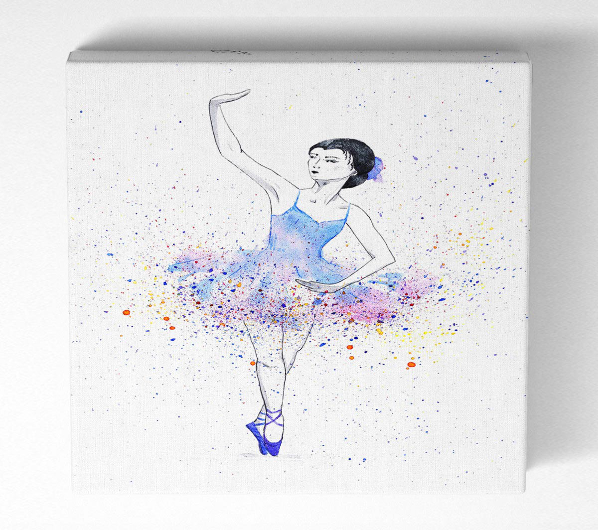 Rosdorf Park Blue Pink Ballerina 5 - Wrapped Canvas Art Prints ...