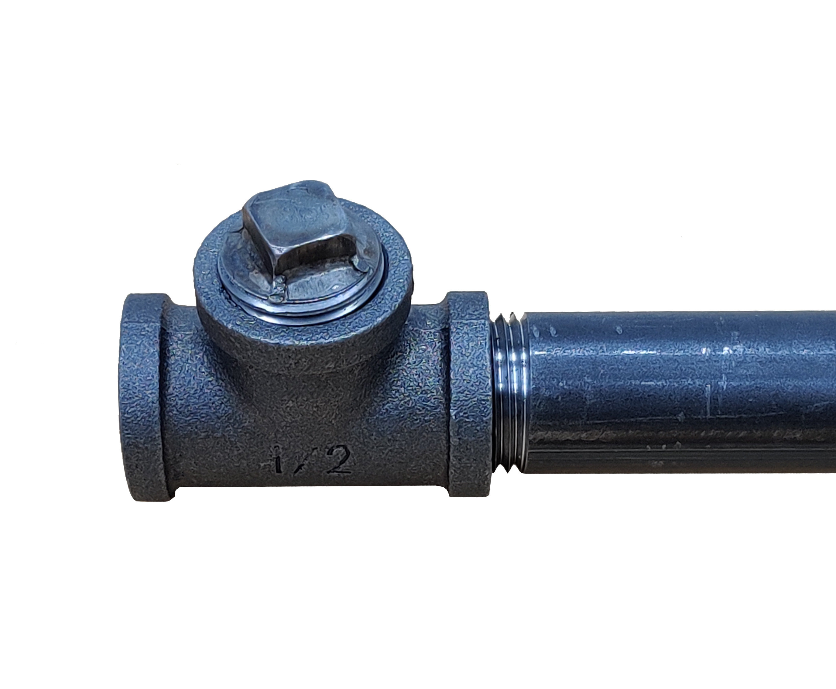 WFX Utility™ 1/2" Black Pipe Plug Fitting Cast Iron Connector ...