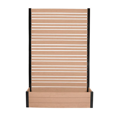 Barrette Outdoor Living Horizontal Fence Boardwalk Gray Vinyl Privacy ...