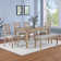Laurel Foundry Modern Farmhouse Berger 6-Piece Rustic Solid Wood Dining ...