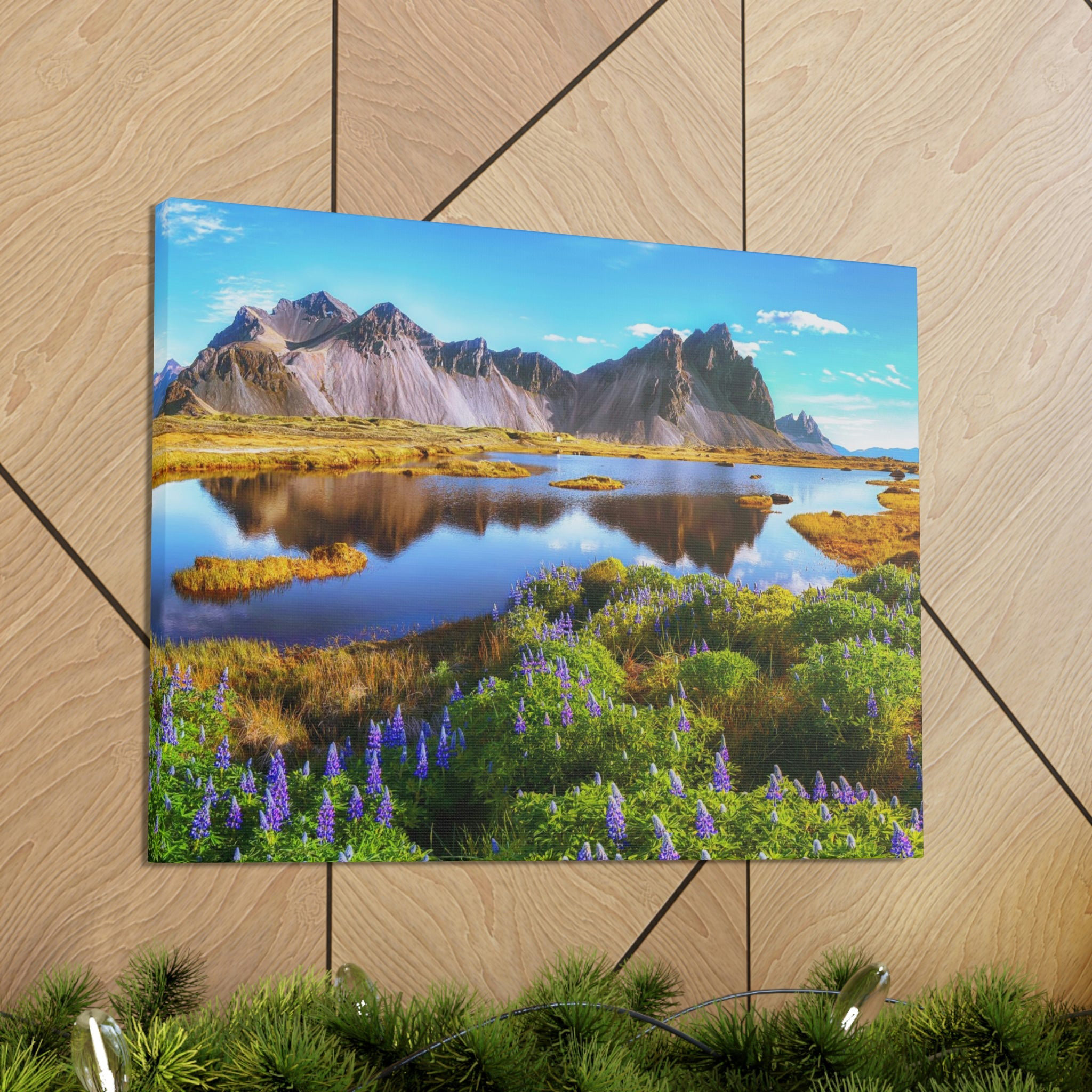 Millwood Pines Beautiful Sunny Day Scene Beautiful And Lupine Flowers Beauty Nature Scene ...