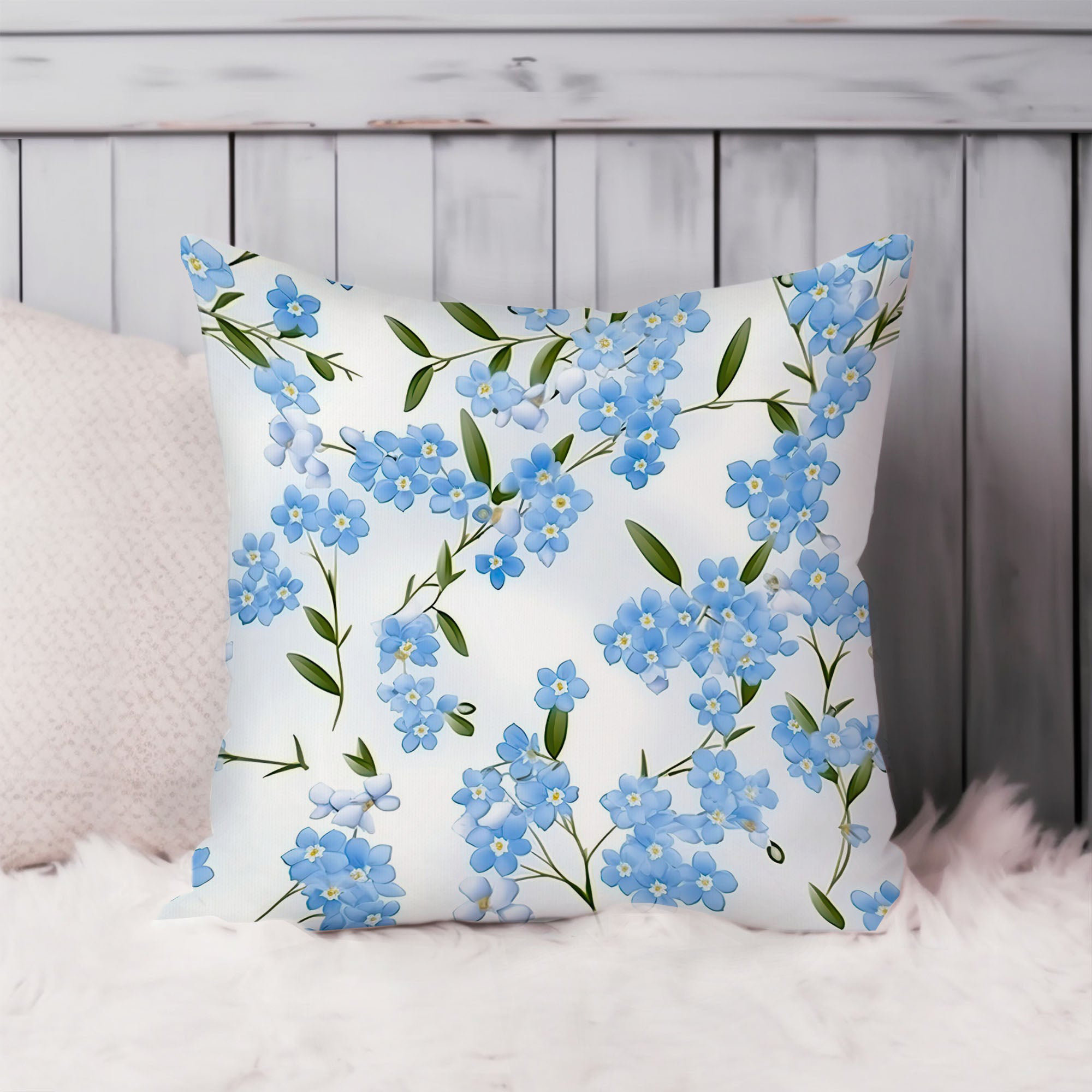 Ethan Taylor Floral Blue Flower Floral Modern Cottagecore Pattern XI ...