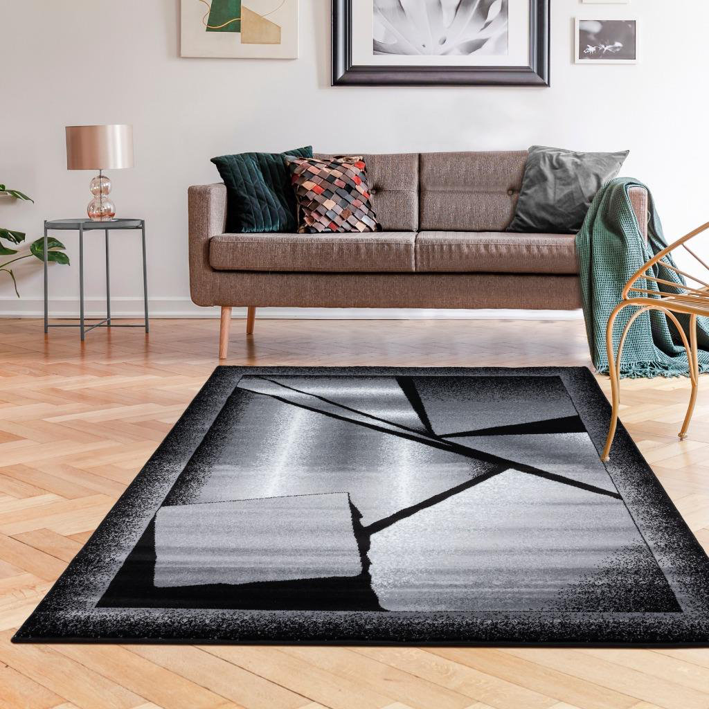 Luxe Weavers Victoria Geometric Gray Area Rug | Wayfair