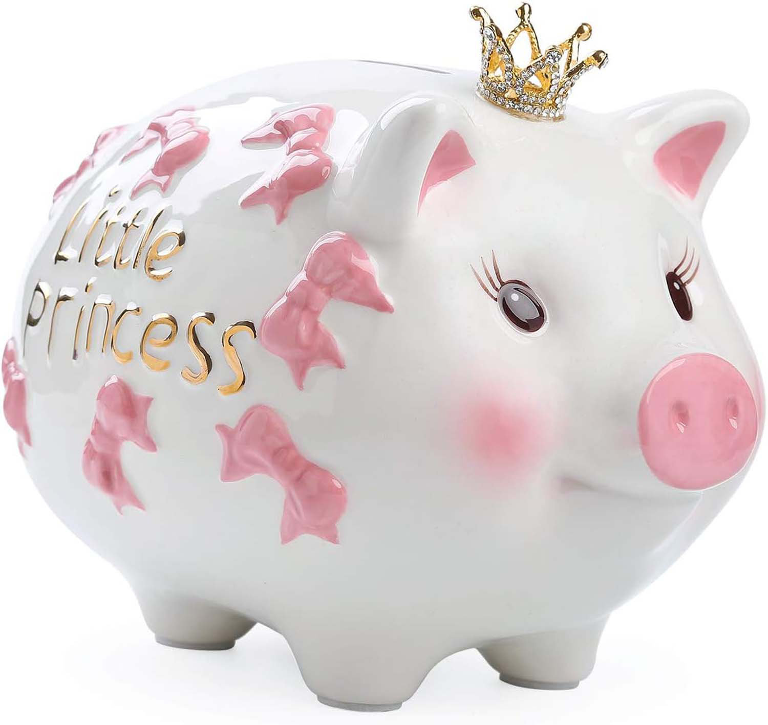 Mercer41 Ceramic Piggy Bank,Coin Bank ,Crown Princess Money Box For ...