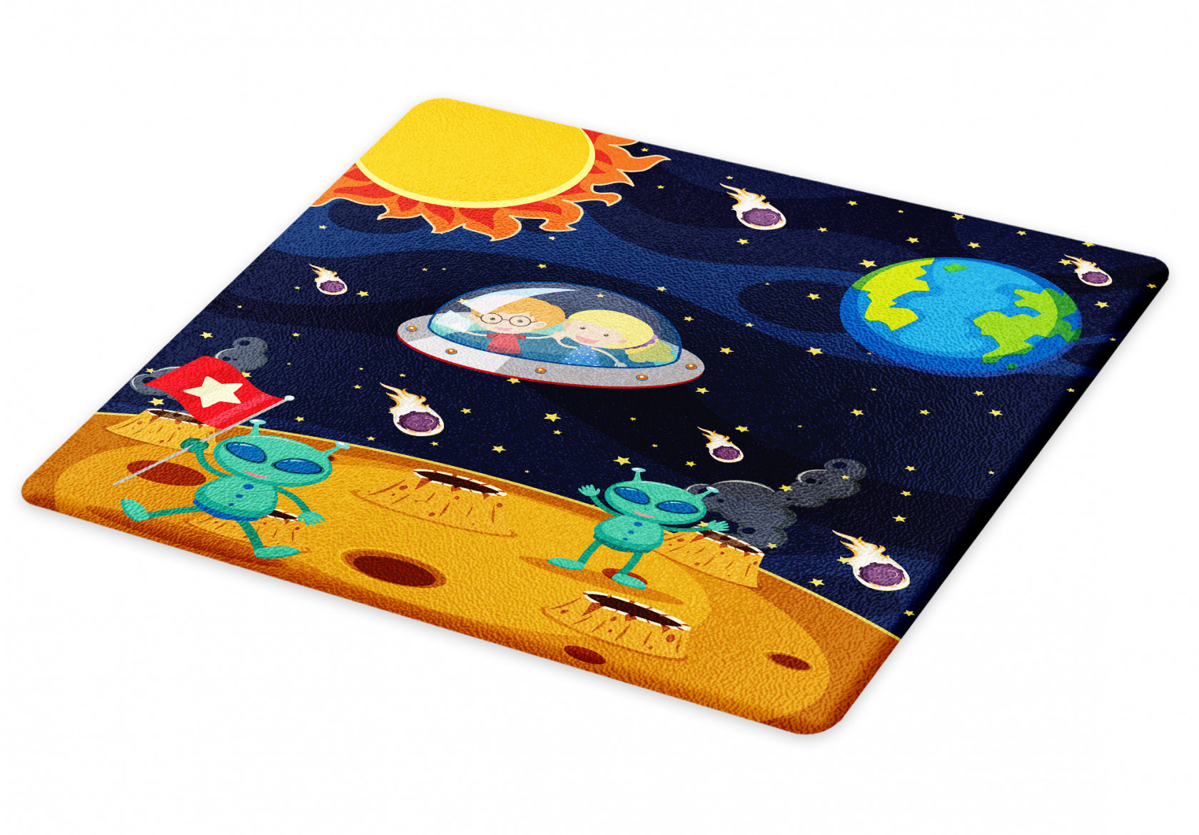 East Urban Home Glass Alien Cutting Board | Wayfair