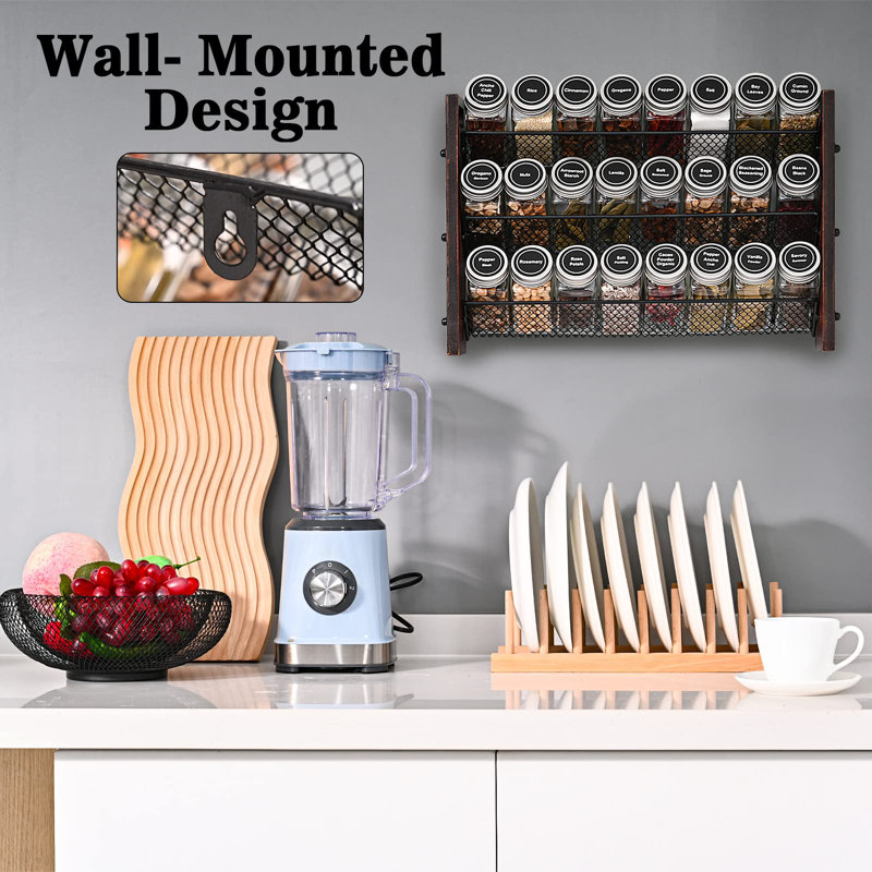 Prep & Savour Spice Rack, Spice Rack Organizer Without Seasoning Jars ...