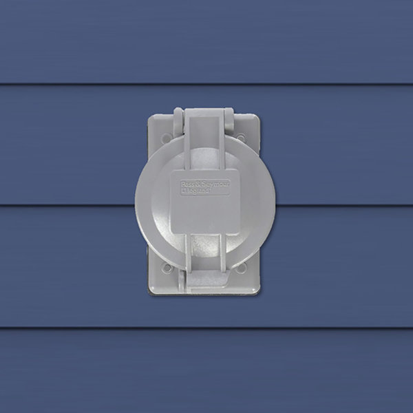 Legrand Weatherproof Cover for Flanged Inlet/Outlet, Grey - Wayfair Canada