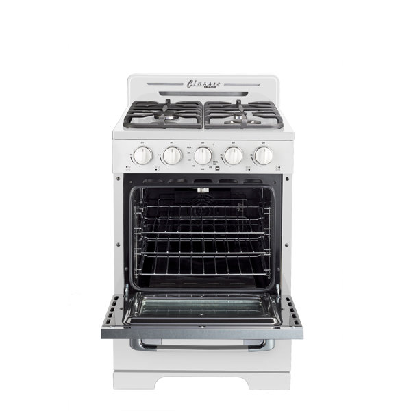 Unique Appliances Off-Grid Classic Retro 24" 4 burner 2.9 cu. ft ...