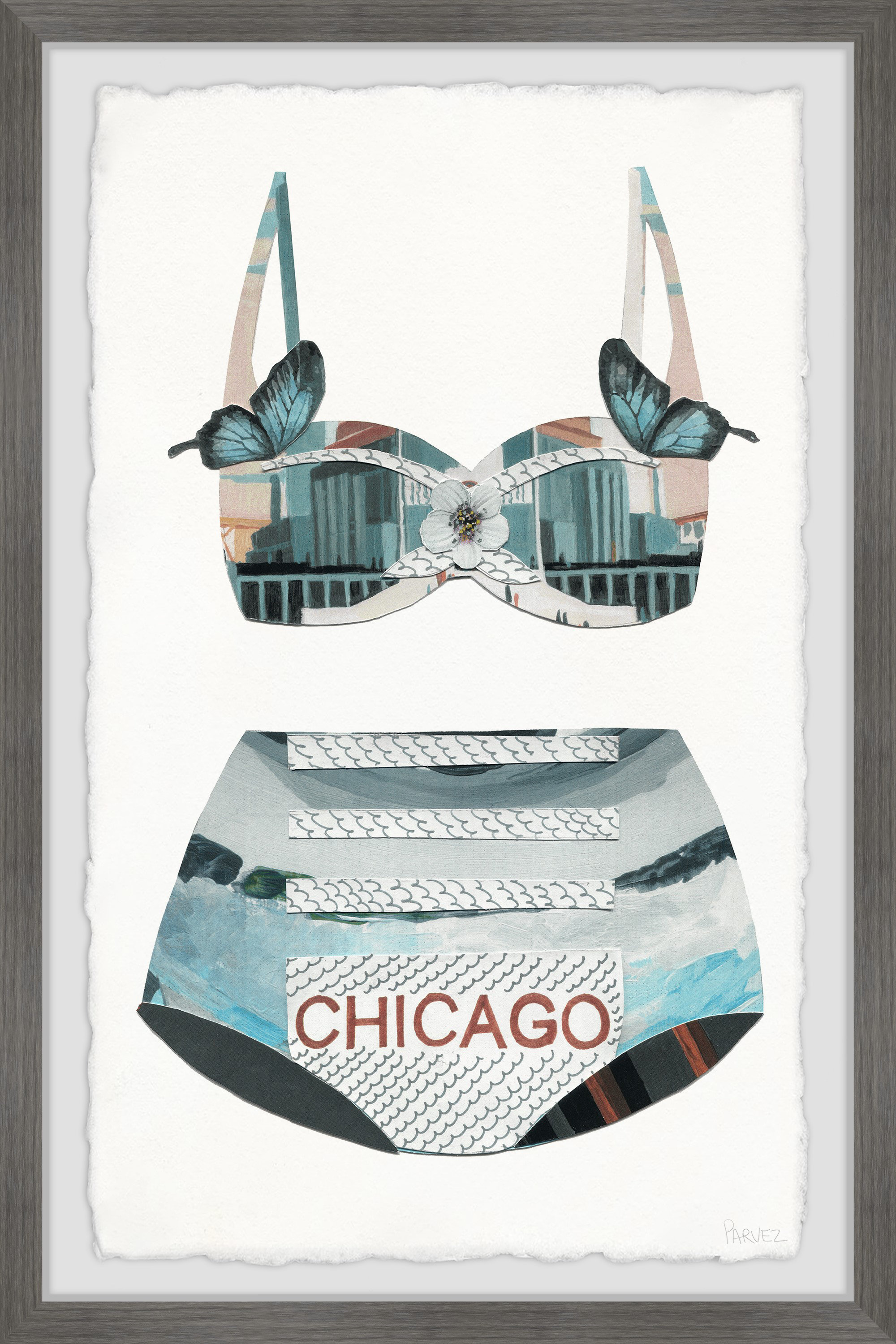 Highland Dunes Hot Chicago Swimwear by Parvez Taj - Picture Frame Print ...