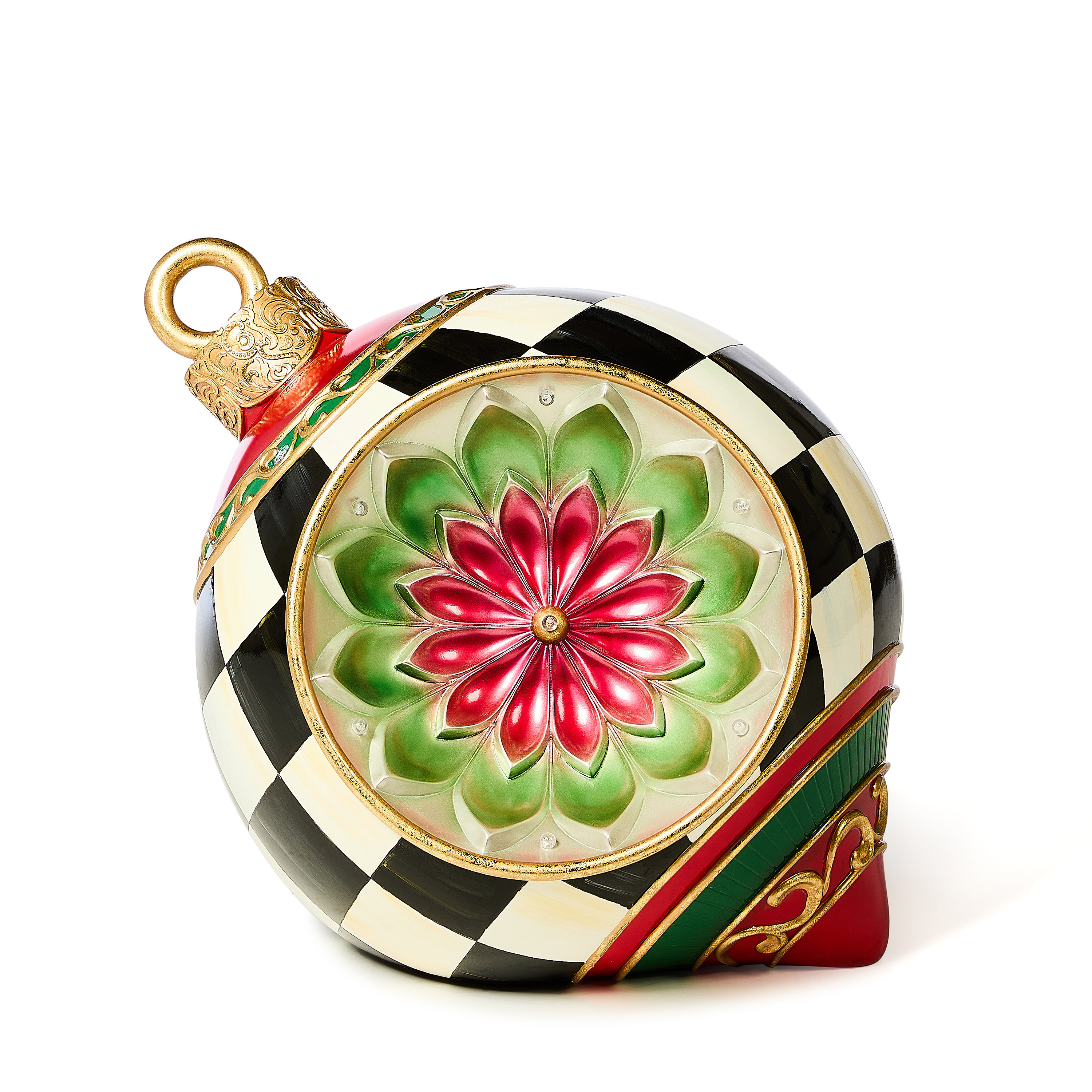 MacKenzie-Childs Reflector Outdoor Medium Trophy Ornament | Wayfair