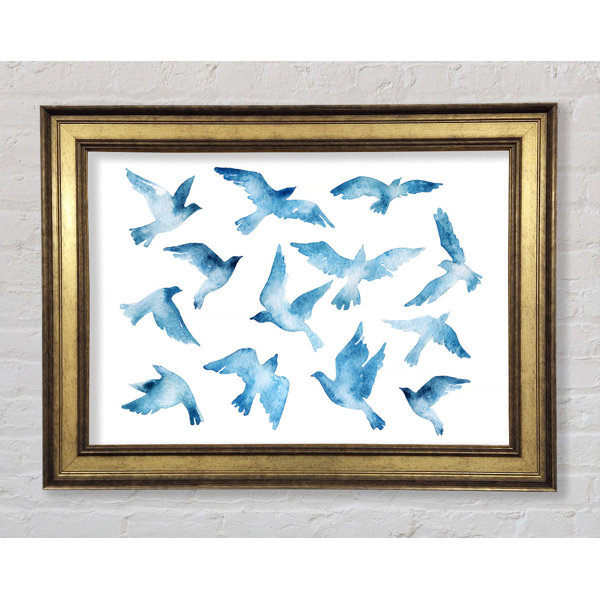 Bright Star Blue Doves - Single Picture Frame Art Prints | Wayfair.co.uk