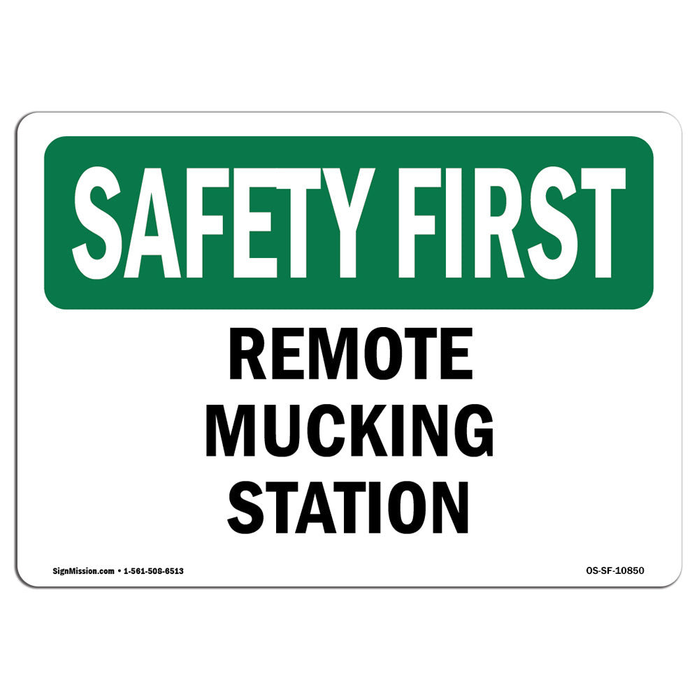 SignMission Remote Mucking Station Sign | Wayfair