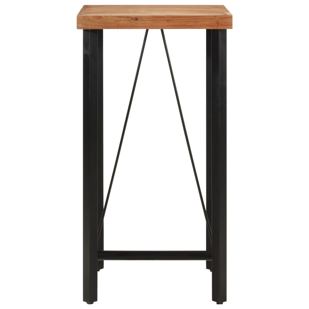 vidaXL Bar Table Pub Table Bistro Table for Dining Room Solid Wood ...