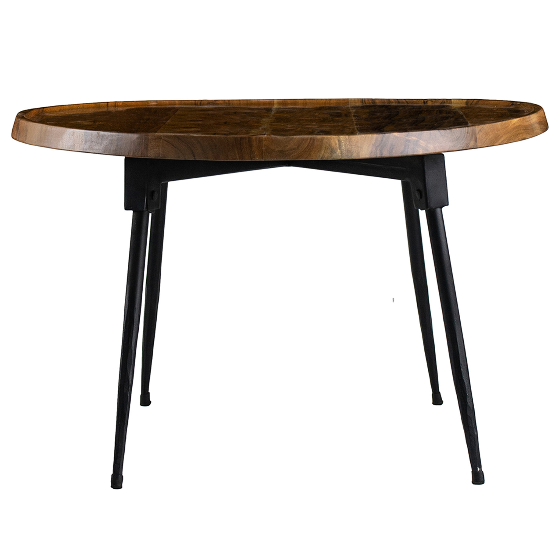 George Oliver Natural Finish Oval Coffee Table, 39x26x16", Wood And ...