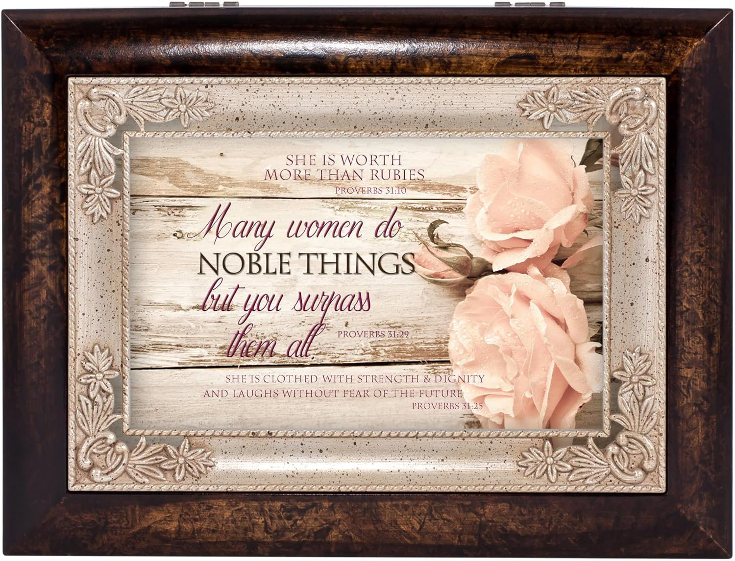 Red Barrel Studio® Elegant Jewelry Music Box With Photo Frame Lid Plays ...