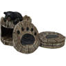 Trinx Western Rustic Forest Peeking Black Bear Tree Ring Paw Coasters ...