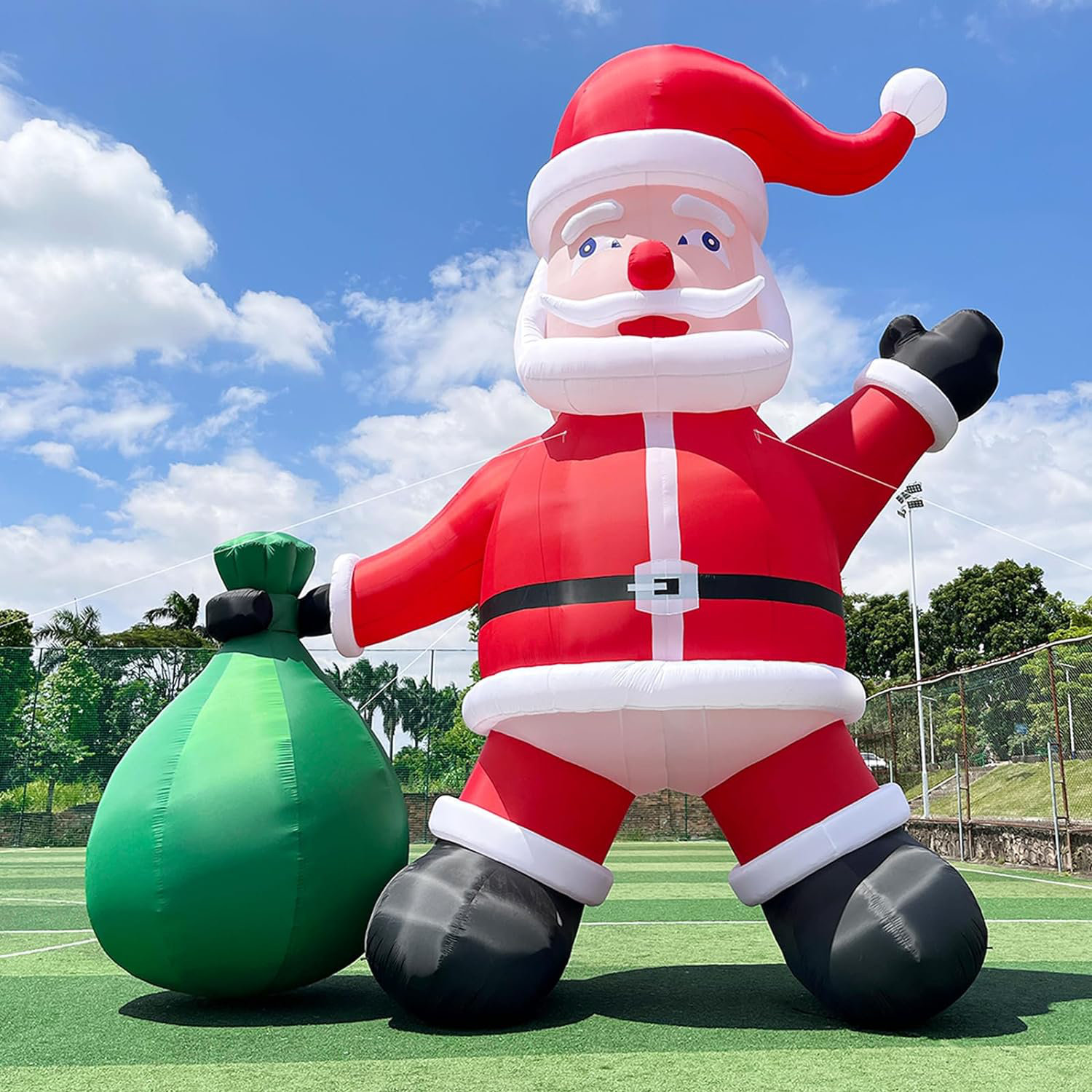 Connsann 26FT Inflatable Santa Claus with 680W Air Blower for Christmas ...