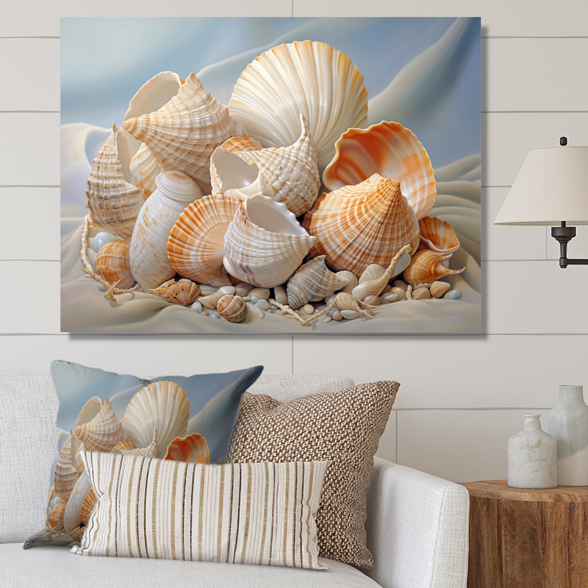 Rosecliff Heights Photorealistic Seashells Collage - Print | Wayfair