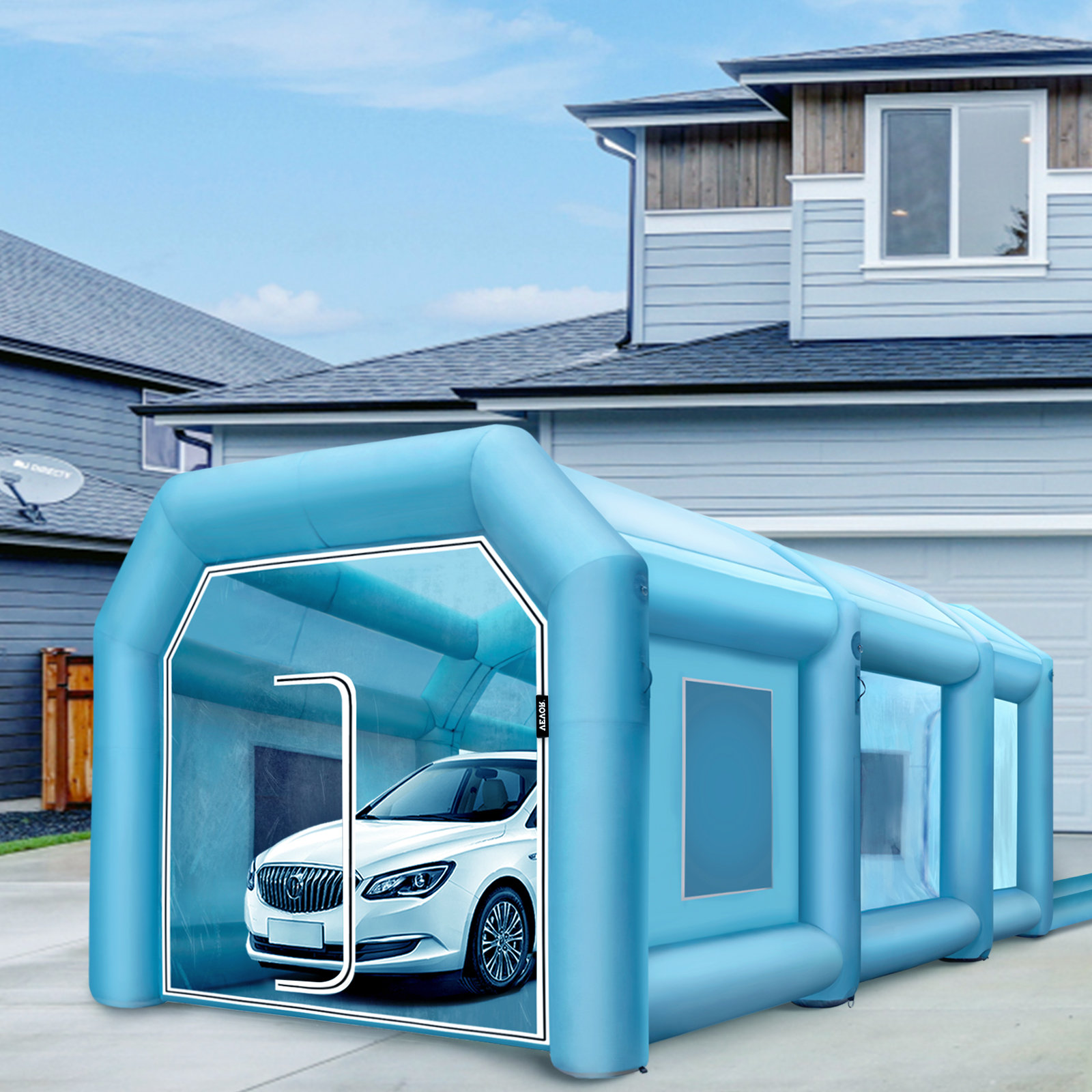 VEVOR Inflatable Paint Booth, Spray Paint Booth, Powerful | Wayfair