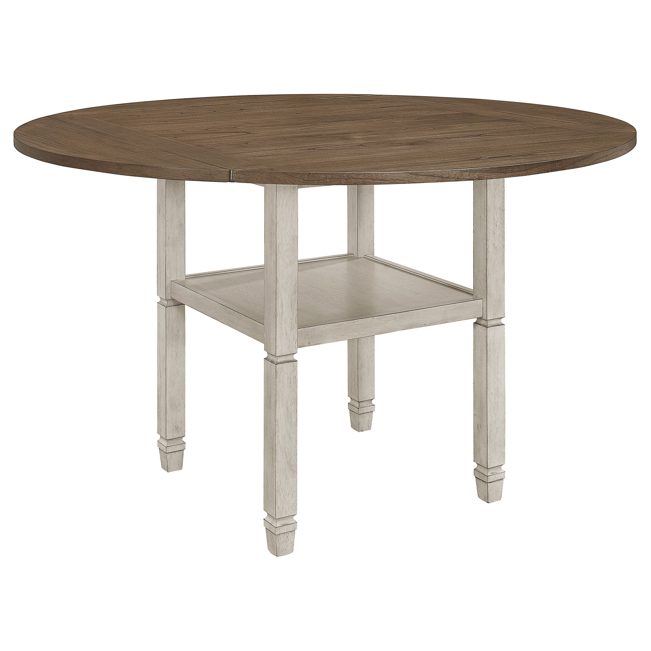 One Allium Way® Bentley Rustic Cream Extension Counter Dining Table ...