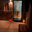 The Holiday Aisle® Scary Halloween Pumpkins Door Mural & Reviews | Wayfair