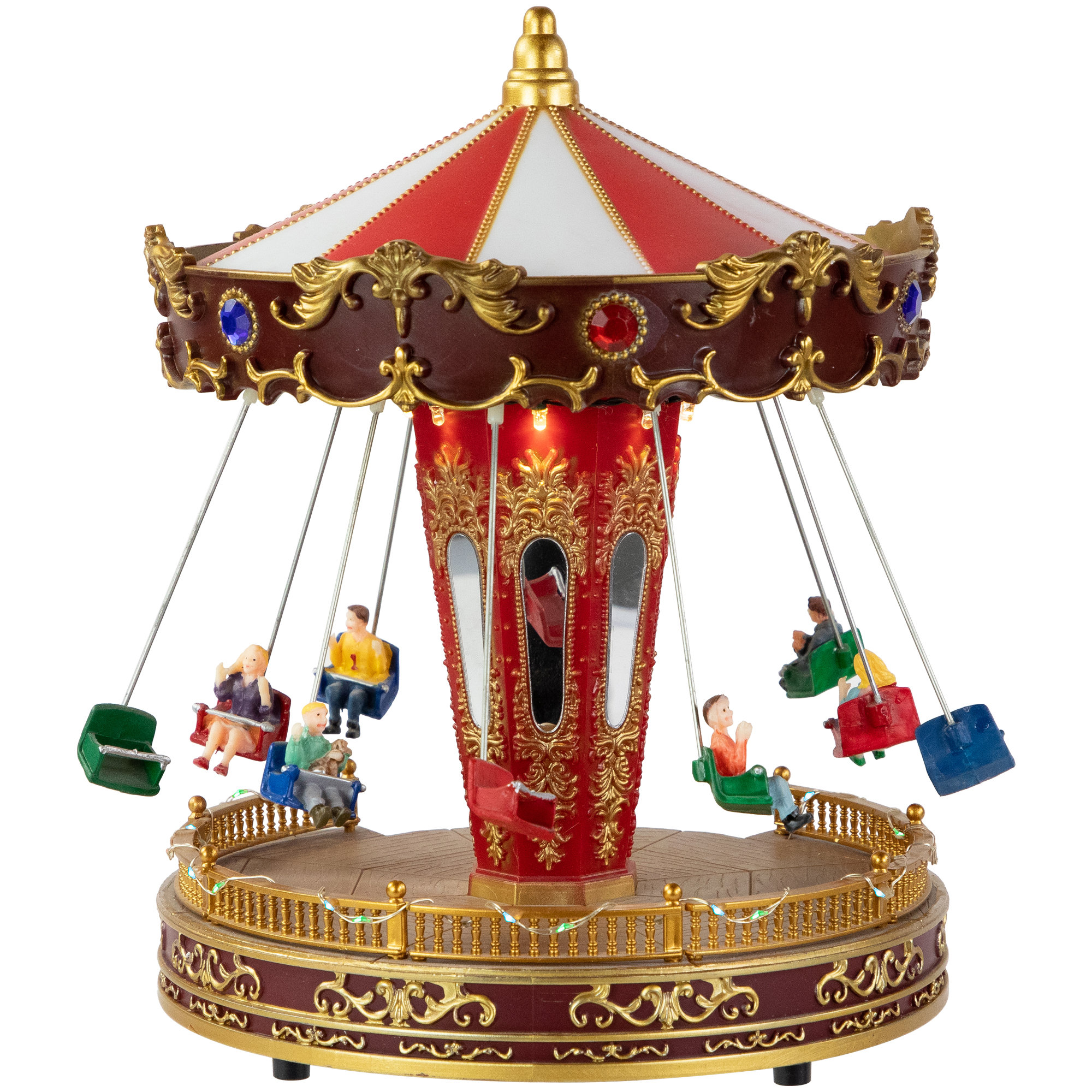 Northlight Seasonal Animated and Musical Carnival Carousel LED Lighted ...
