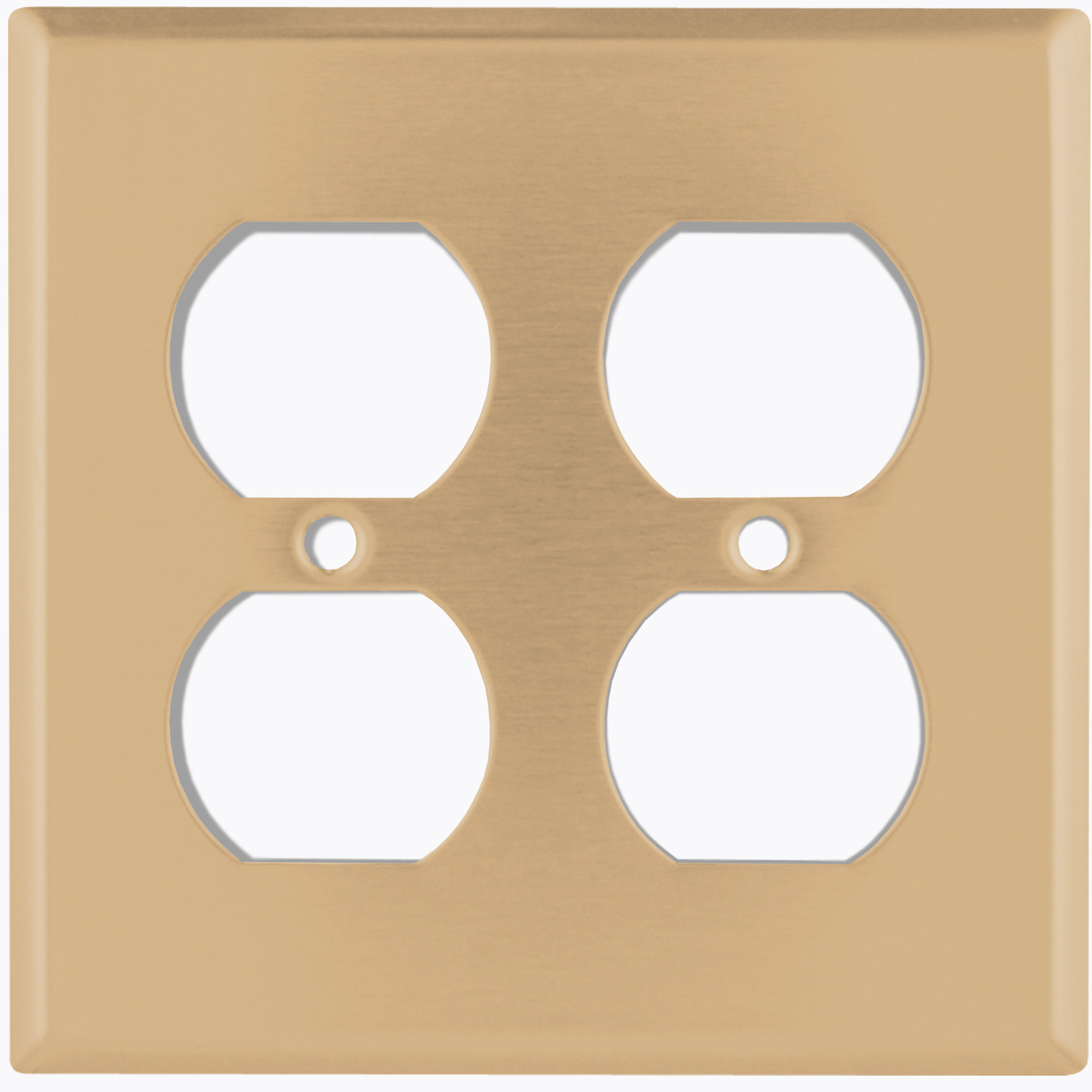 WorldAcc Metal Light Switch Plate Outlet Cover (Plain Sand Brown ...