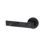 ModernMoments Modern Nova Euro Lock Door Handles in Matt Black Finish ...