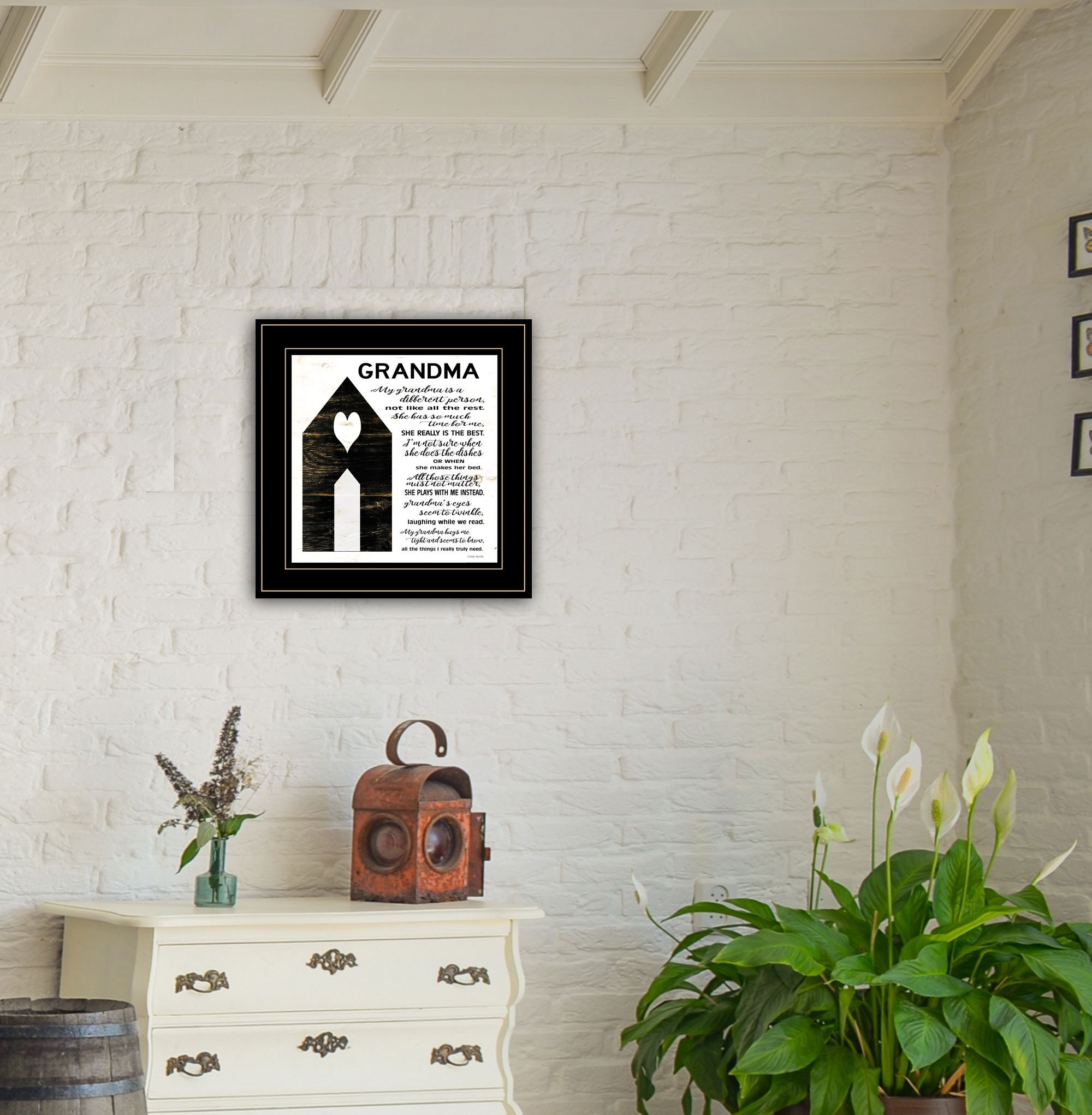 Trinx My Grandma Framed Print Wall Art | Wayfair