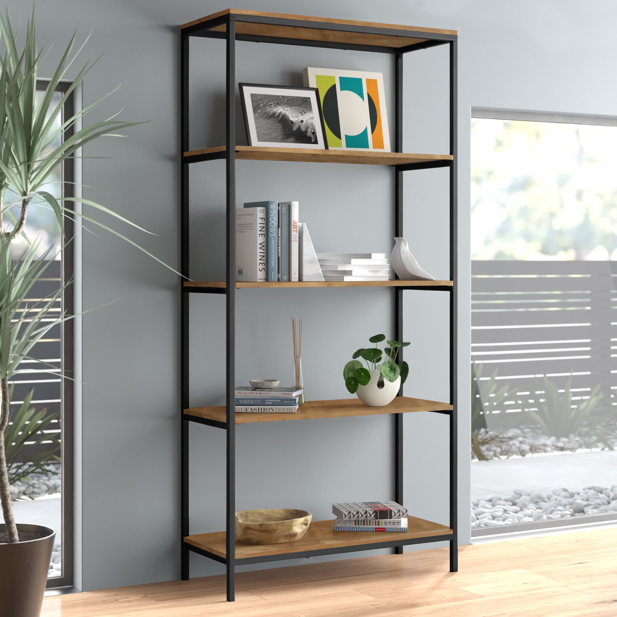 Wade Logan® Reggie Bookcase & Reviews | Wayfair