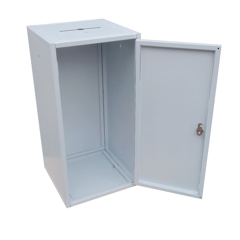 FixtureDisplays Metal Donation Charity Box Storage Bin Locker Cabinet ...