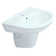 Jaquar Opal 475mm L 550mm W White Ceramic Circular Wall Hung Basin ...