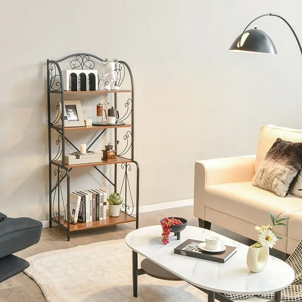 Lark Manor Altis 26'' Steel Standard Baker's Rack with Microwave ...