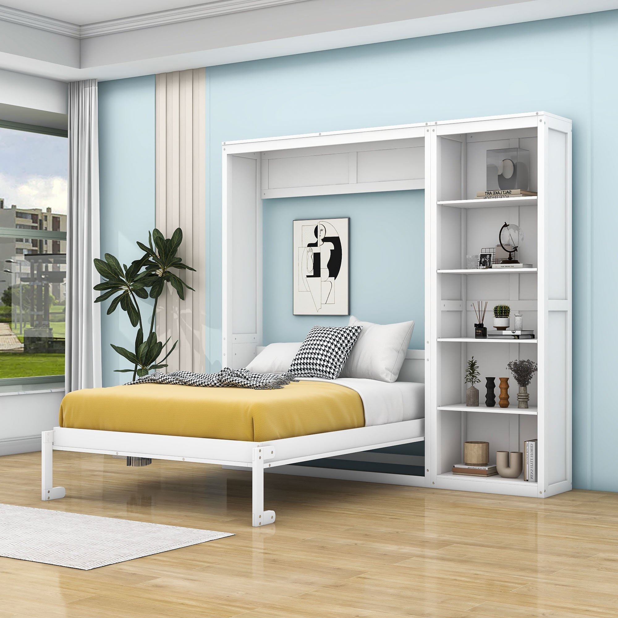 Hokku Designs Makyra Murphy Storage Bed - Wayfair Canada