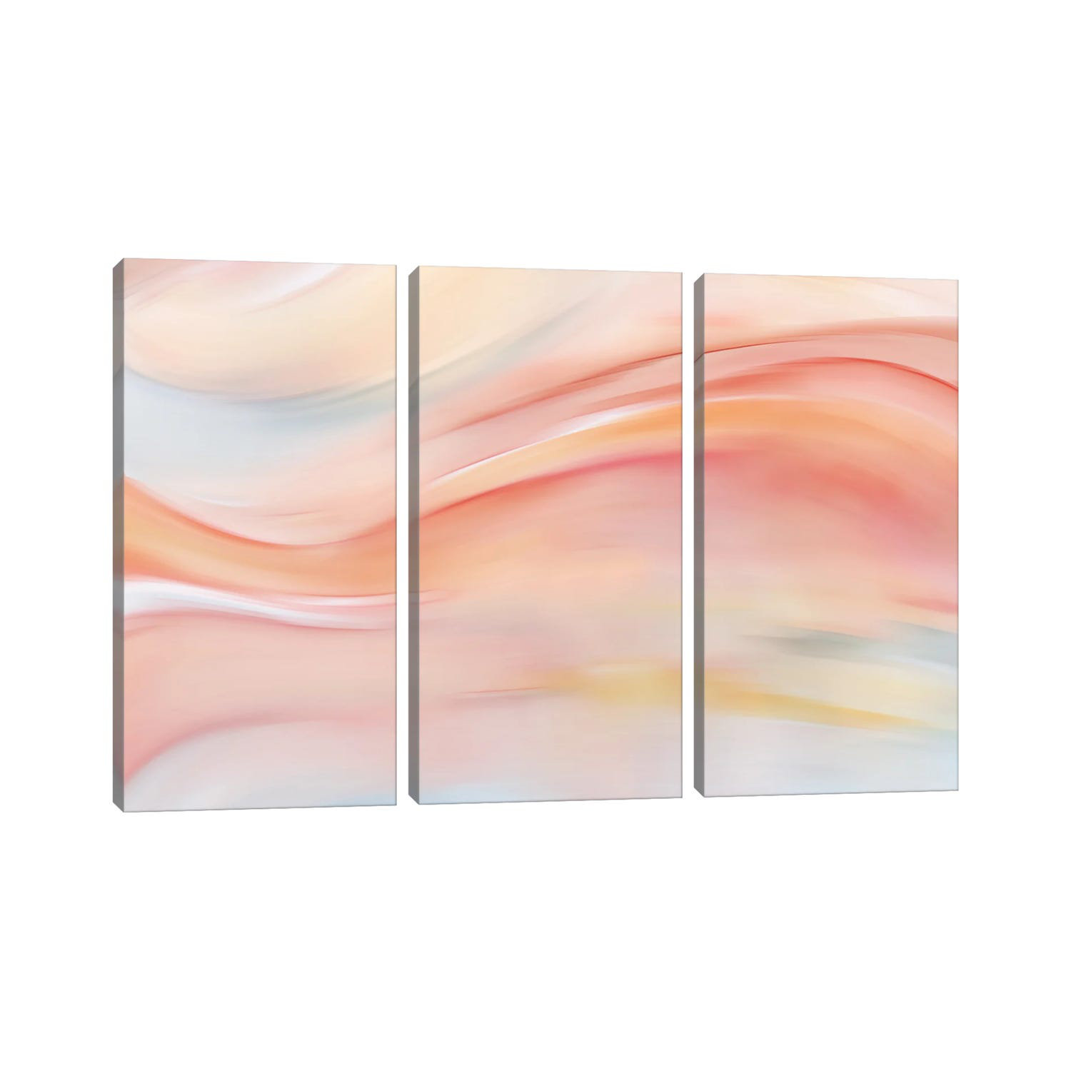 Ivy Bronx Soft Harmony - Canvas Wall Art Set - Wrapped Canvas (Set of 3 ...