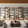 17 Stories Etagere Bookcase, Bookshelf with 17 Open Display Shelves ...