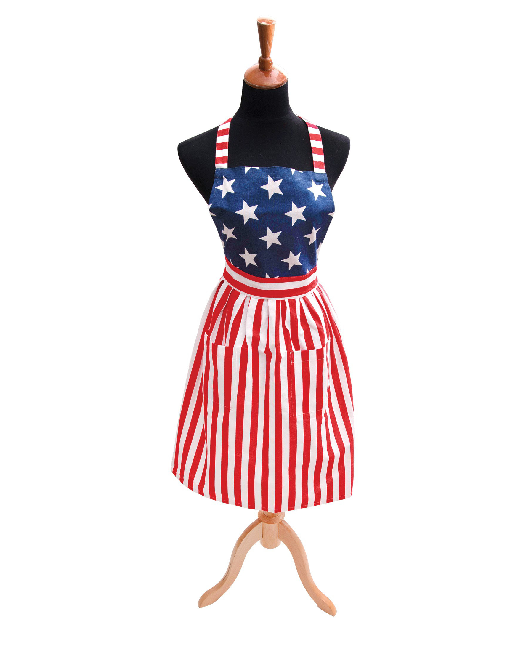 August Grove® Stars and Stripes Patriotic Apron | Wayfair