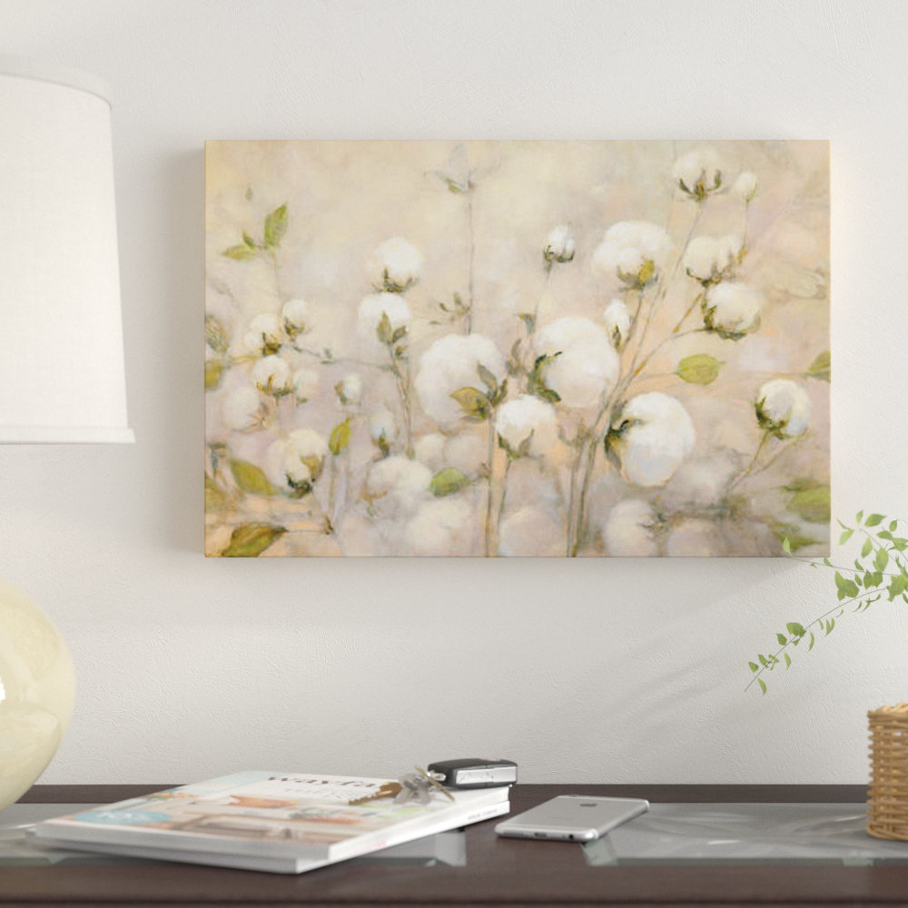 East Urban Home 'Cotton Field' Print on Canvas | Wayfair
