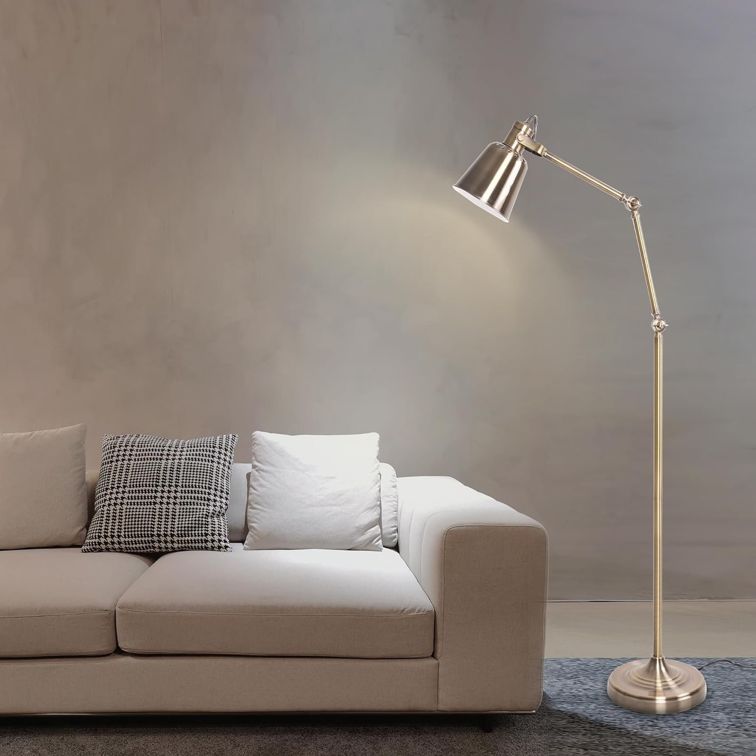 Mercer41 Industrial Vertical Adjustable Floor Lamp | Wayfair