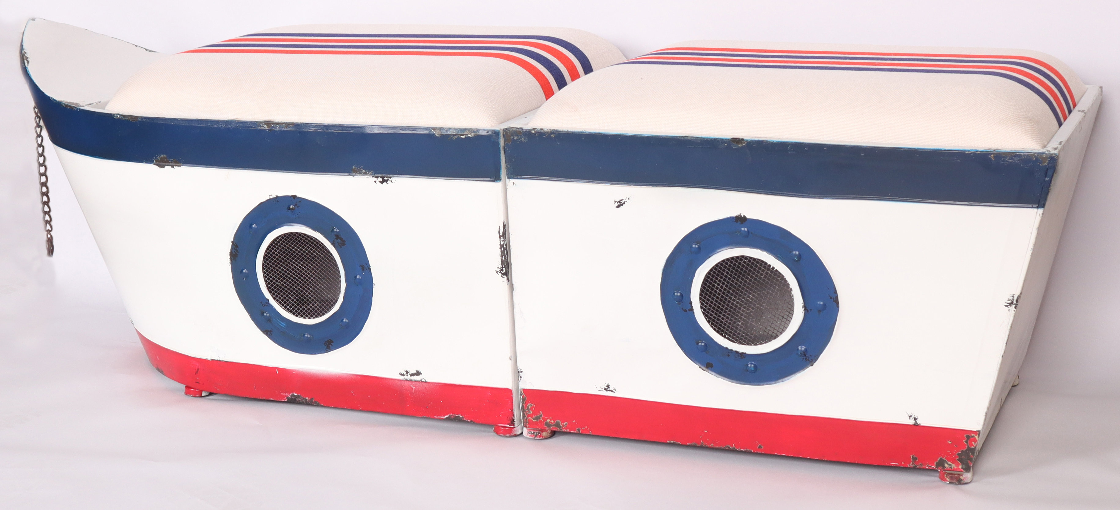 Longshore Tides Boat Bench With Removable Cushions | Wayfair