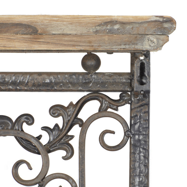 Ophelia & Co. Wood Distressed Door Inspired Ornamental Panel Scroll ...