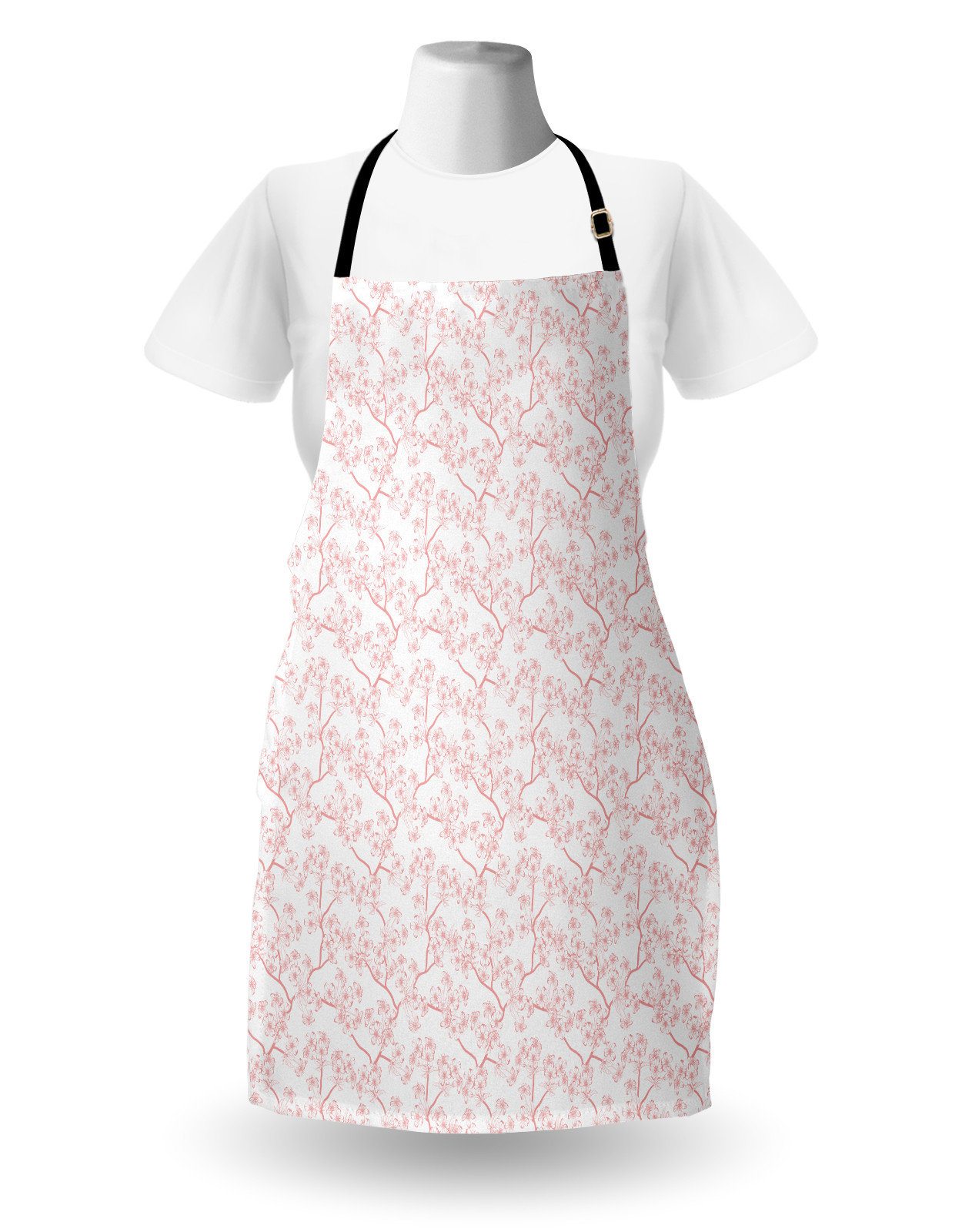 Arlmont & Co. Cherry Blossom Apron Unisex, Retro Sakura Art, Adult Size ...