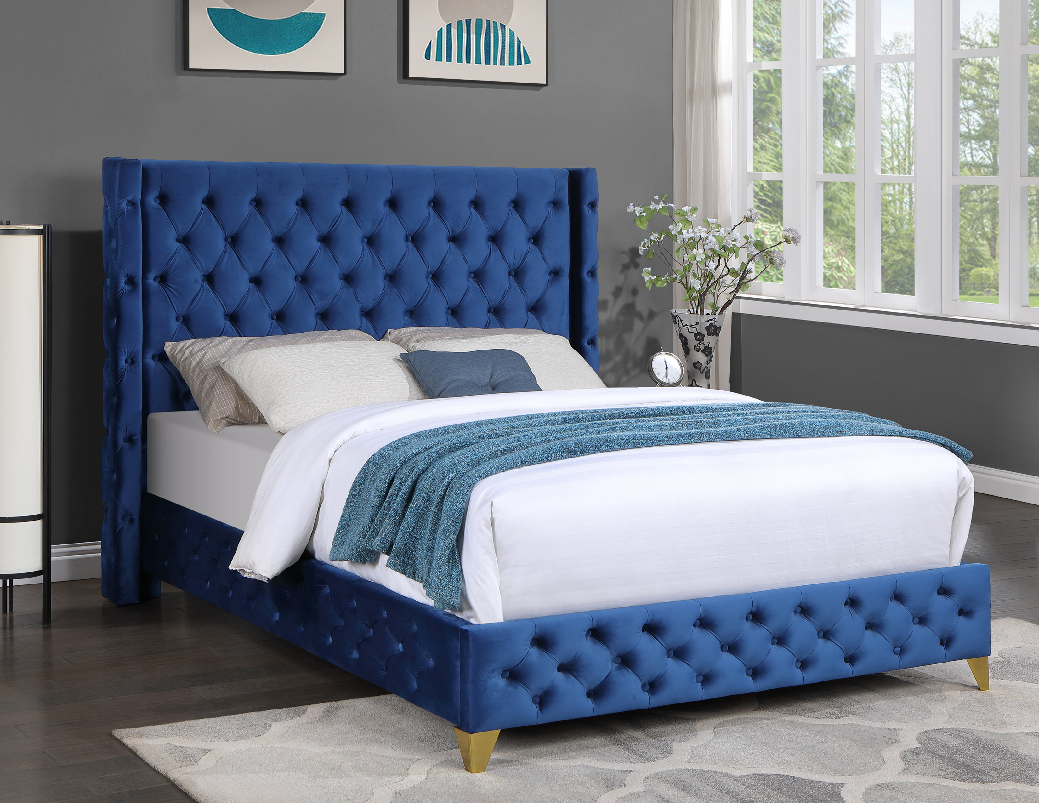 Willa Arlo™ Interiors Ong Tufted Low Profile Platform Bed & Reviews ...