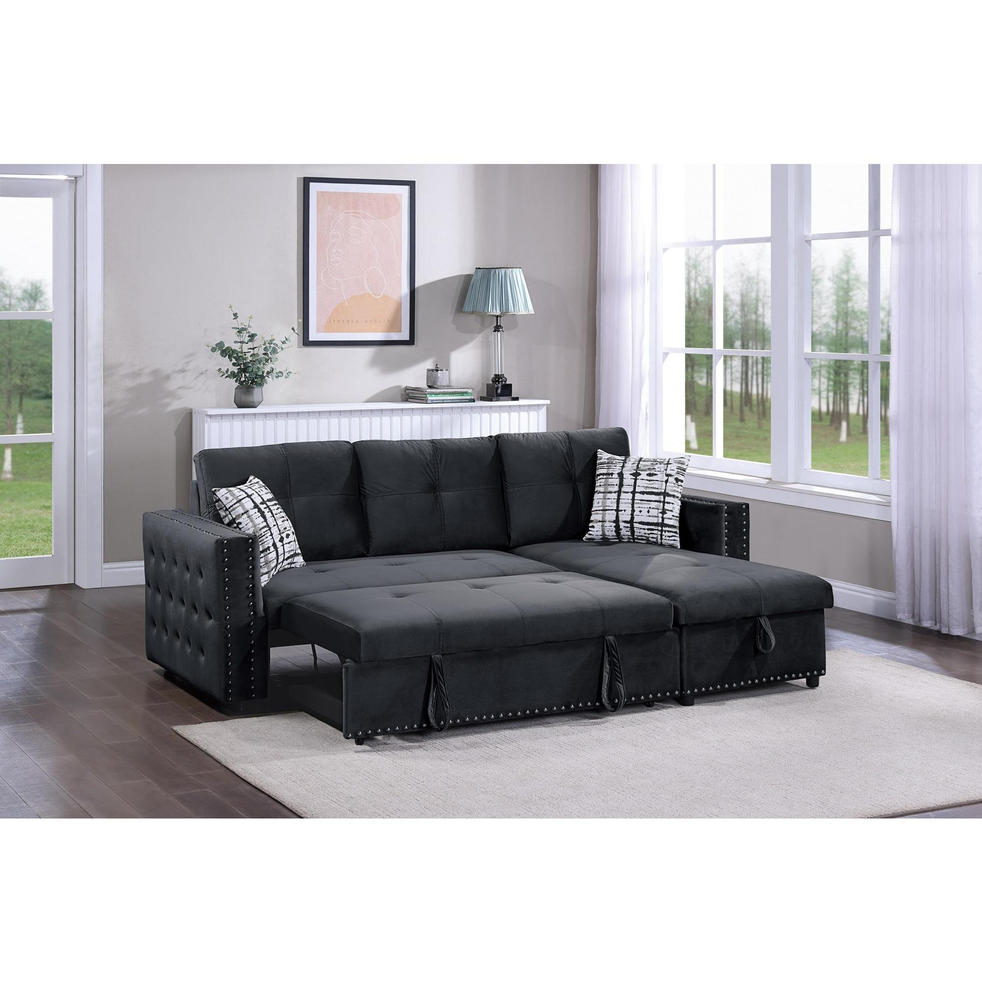 Latitude Run® Convertible Sectional Sofa Pull out Bed - Wayfair Canada