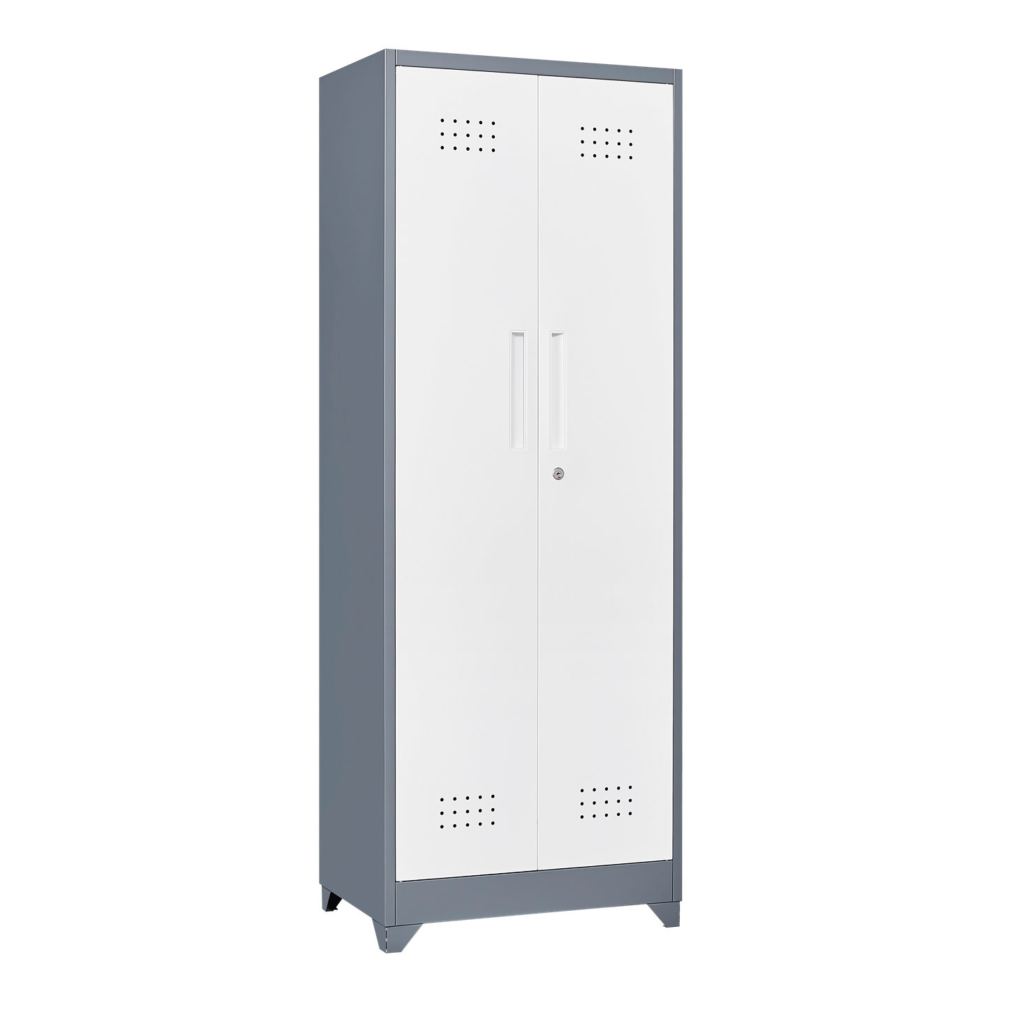 17 Stories Metal Storage Cabinet, Cleaning Tool Cabinet With Locking ...