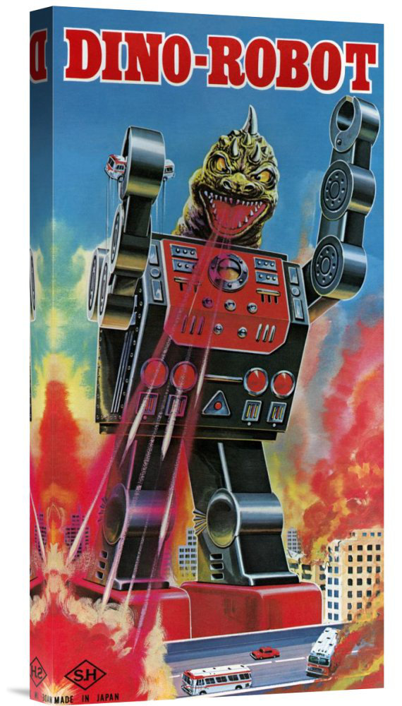 Global Gallery 'Dino-Robot' by Retrobot Vintage Advertisement on ...