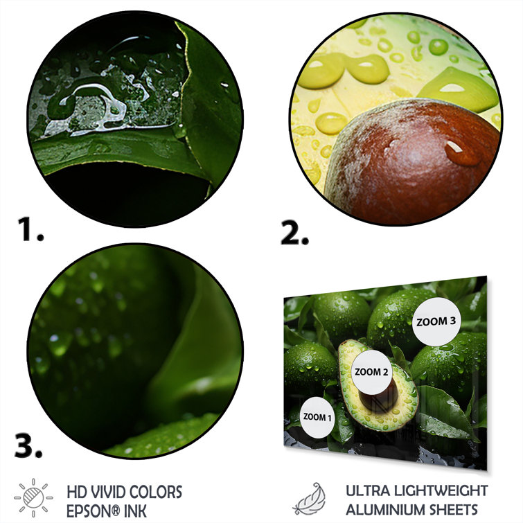 Ebern Designs Ripe Avocado IV - Fruits Metal Wall Decor Set - Wayfair ...