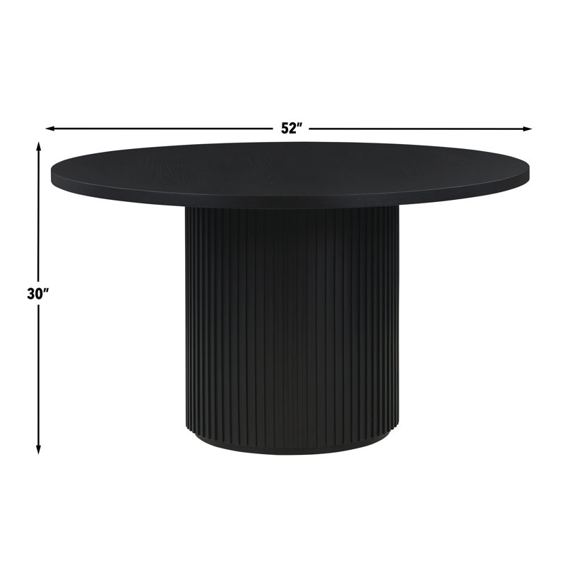 Latitude Run® Fiammetta 52'' Round Pedestal Dining Table & Reviews ...