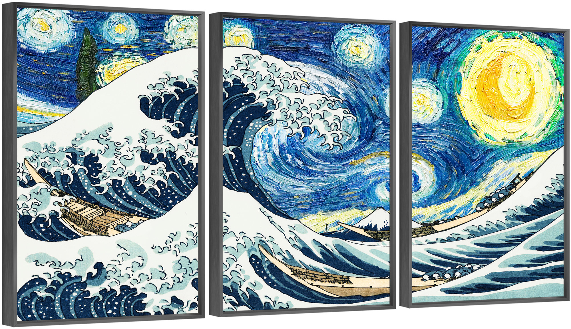Vault W Artwork Van Gogh Wall Art by Vincent Van Gogh - 3 Piece Picture ...